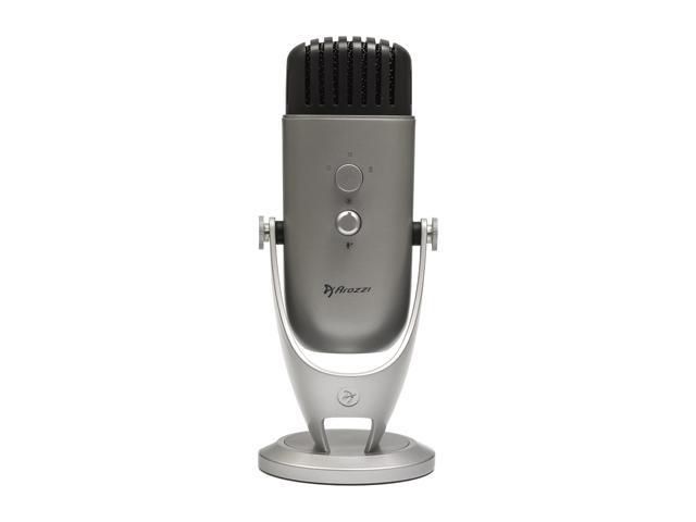 Arozzi Colonna Silver Streaming and Gaming Microphone - Studio Quality ...