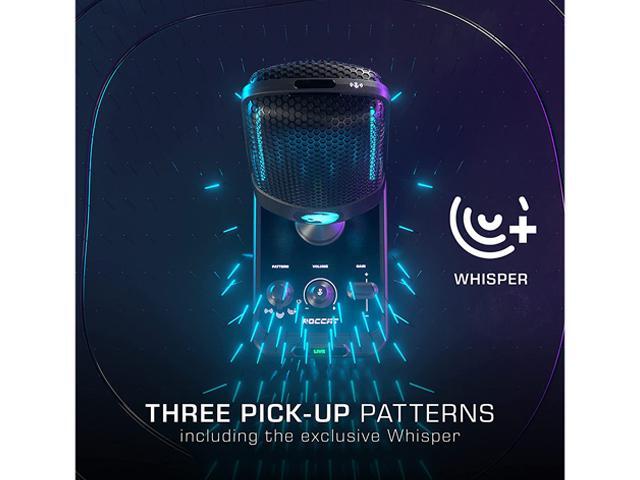 ROCCAT Torch USB Microphone, Studio-Grade Audio, PC Computer Gaming ...