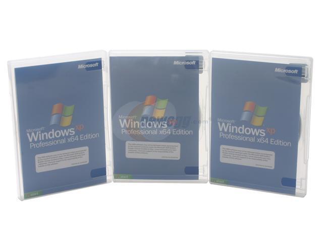 Microsoft Windows XP Professional X64 Edition 3 package - Newegg.com