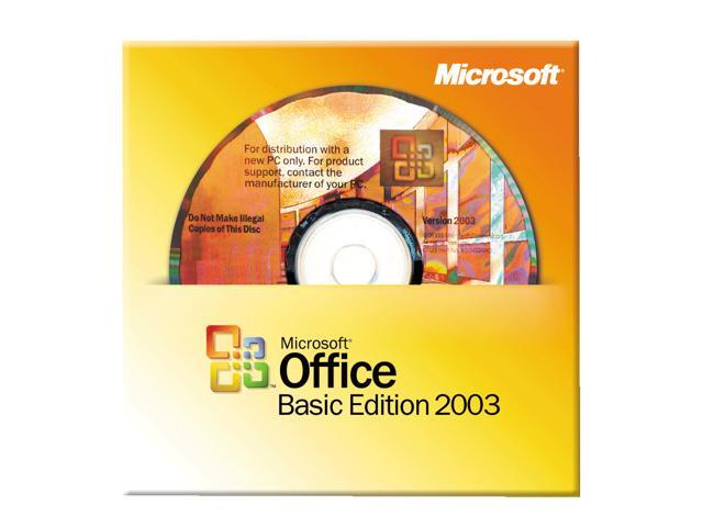 Microsoft Office Basic 2003 SP2 3 Pack - Newegg.com