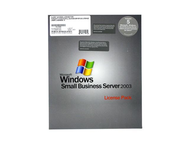 Microsoft Windows Small Business Server 2003 (Upgrade Version) - 5 User ...