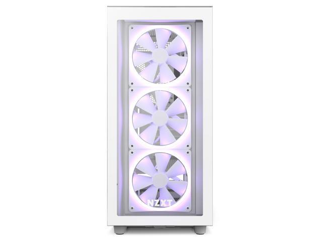 NZXT Aer F140 RGB White Twin Pack - 2x Fan & RGB Lighting Controller ...
