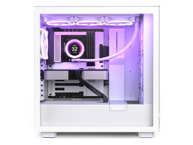 NZXT Aer F140 RGB White Twin Pack - 2x Fan & RGB Lighting Controller ...