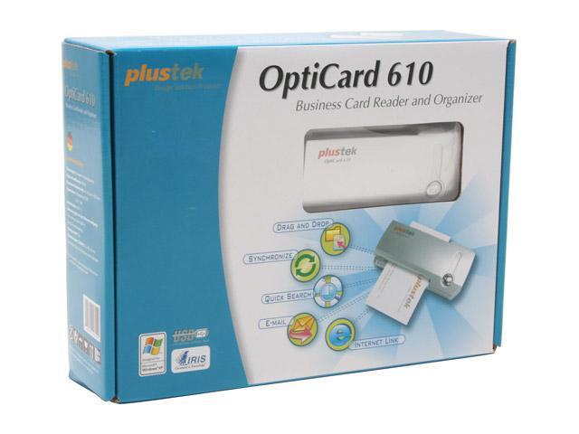 Plustek OptiCard 610 781BBM30 Card Scanner - Newegg.com