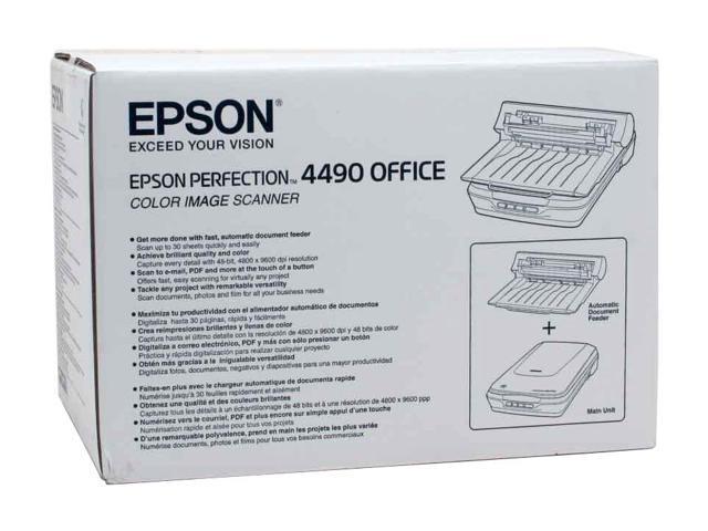 EPSON Perfection 4490 OFFICE 4800 x 4800dpi 48-bits per pixel internal ...