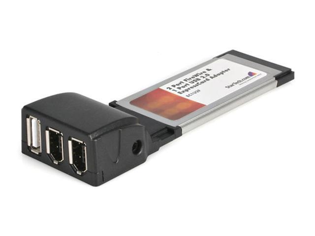 StarTech EC1U2F 2 Port FireWire and 1 Port USB 2.0 ExpressCard Adapter ...