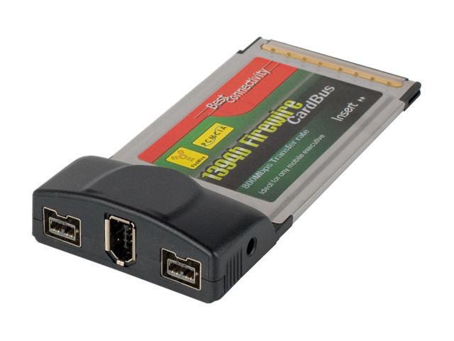 SYBA SD-PCM30008 2 x 1394B+1 x 1394A Ports PCMCIA Cardbus - Retail ...