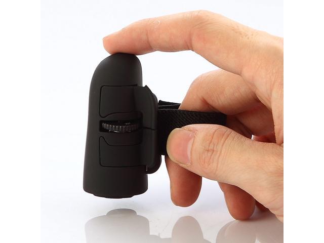Black 2.4GHz USB Finger Wireless Optical Mouse Portable 2.4Ghz Wireless ...