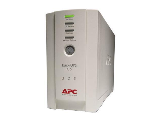 APC BK325I 350 VA 210 Watts 4 Outlets Back-UPS 325, 230V, IEC 320 ...