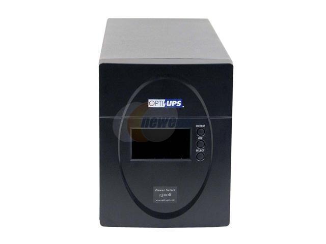 OPTI-UPS Power Series PS1500B True Sine Wave UPS w/ LCD Monitor ...