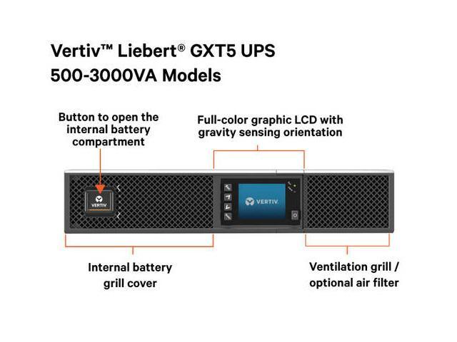 Vertiv Liebert GXT5 TAA UPS with RDU101 Card - 2000VA/1800W 120V Rack/Tower - Newegg.com