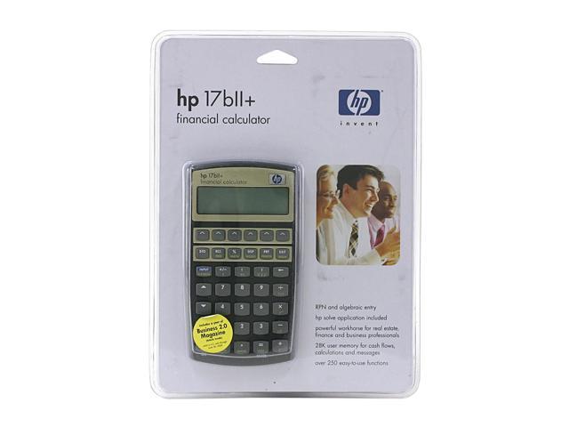 Hewlett-Packard 17BIIPLUS 17bII+ Financial Calculator, 22-Digit LCD ...