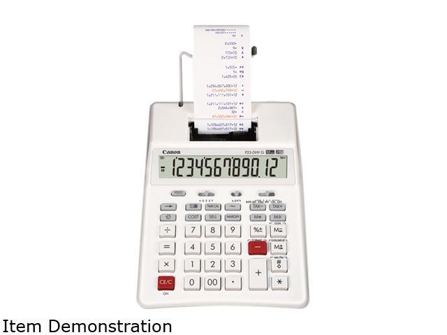 Canon USA P23DHVG P23-DHVG 12-Digit Two-Color Printing Calculator ...