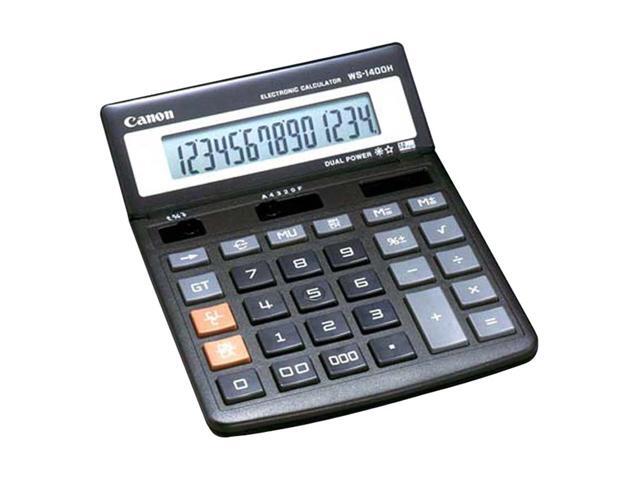Canon WS1400H Compact Desktop Calculator, 14-Digit LCD - Newegg.com