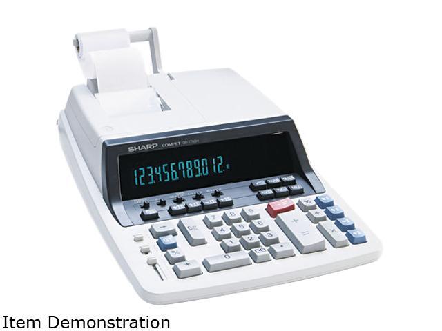 Sharp QS2760H QS2760H Two-Color Ribbon Printing Calculator, 12-Digit ...
