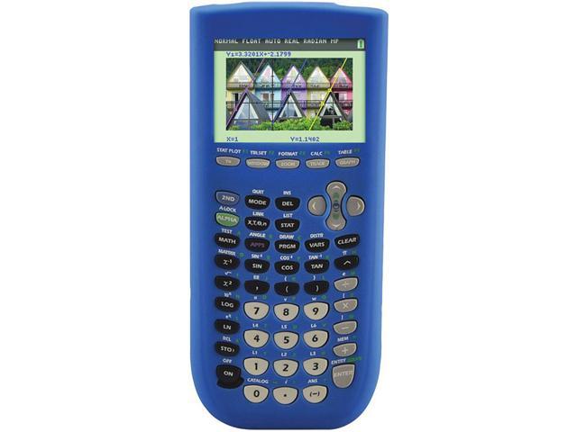 Guerrilla TI84PLUSCSEBLUESC Blue Silicone Case for Texas Instruments TI ...