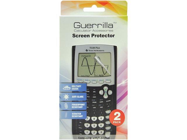 Guerrilla TI84SP Military Grade Screen Protector 2- Pack for Texas ...
