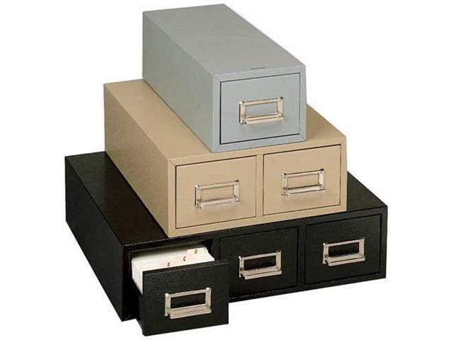 Buddy Products 1369-4 Steel Single Drawer Card Cabinet Holds 1500 6 x 9 ...