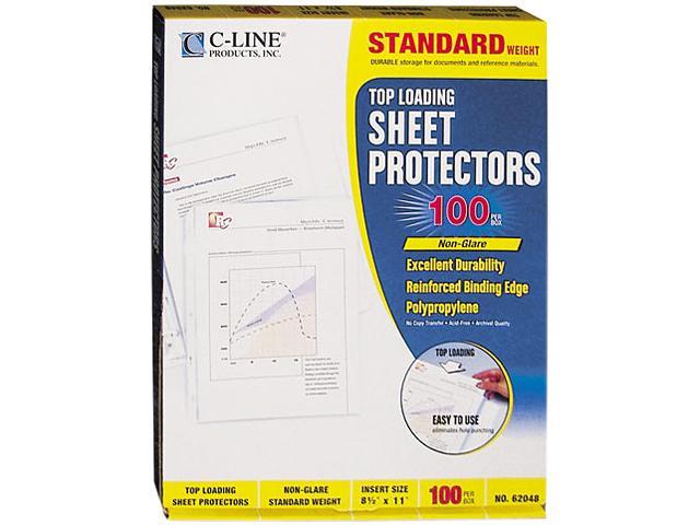 C-line 62048 Top-Load Polypropylene Sheet Protectors, Standard, Ltr ...