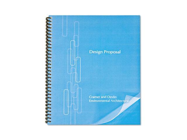 2514477 GBC ProClick Pre-Punched Presentation Covers, 11 x 8-1/2, Clear ...