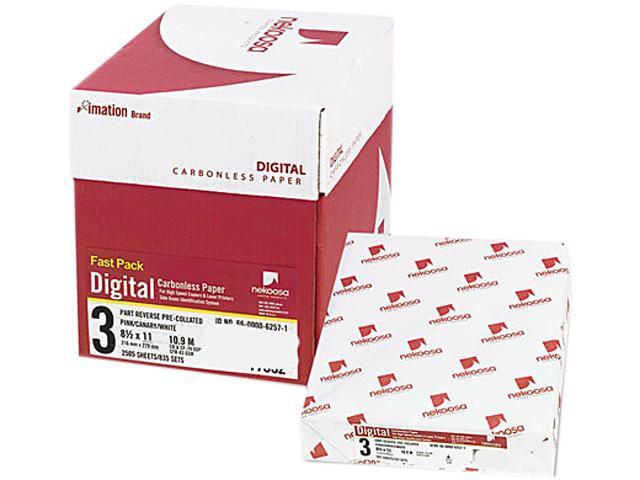 Nekoosa Digital Carbonless Paper, Reverse, Letter, Three Colors, 2500 ...