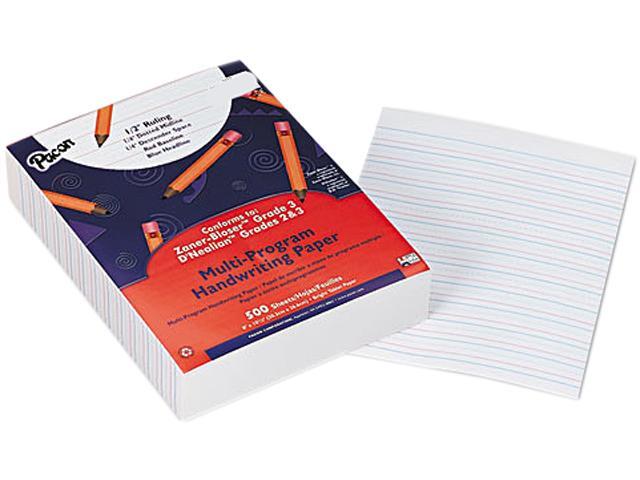 Pacon Multi-Program Handwriting Paper, Grades 2/3, 1/2" Rule, White ...