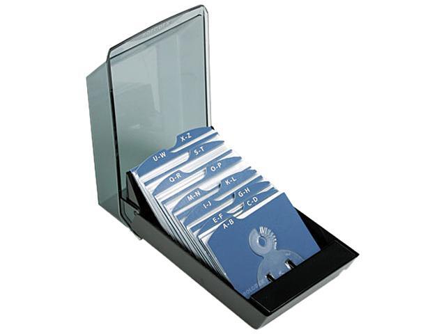 Rolodex 67208 Covered Tray Business Card File Holds 200 2 5/8 x 4 Cards ...