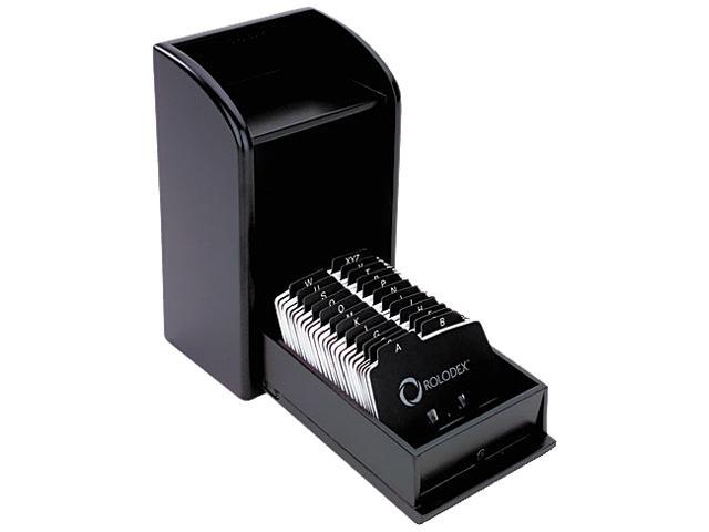 Rolodex 1734239 Wood Tones Photo Frame Business Card File Holds 300 2 1 ...