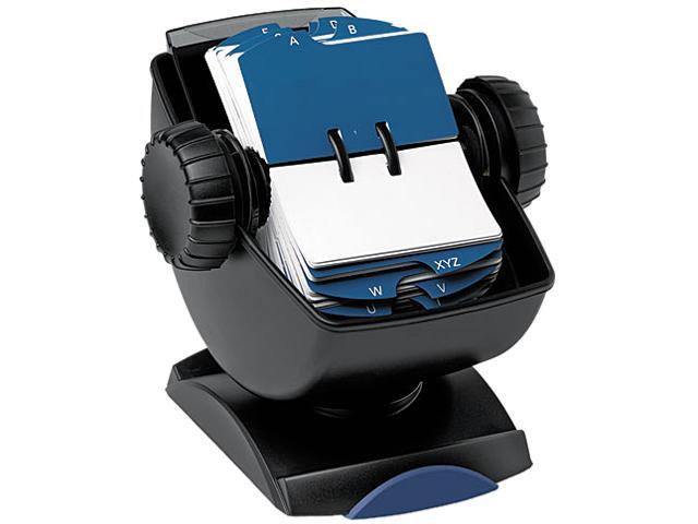 Rolodex 66871 Covered Swivel Base Rotary Card File Holds 500 2 1/4 x 4 ...