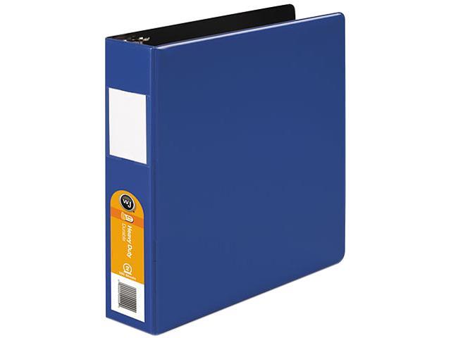 Wilson Jones 364-44NBL Locking No-Gap Round Ring Binder With Label ...