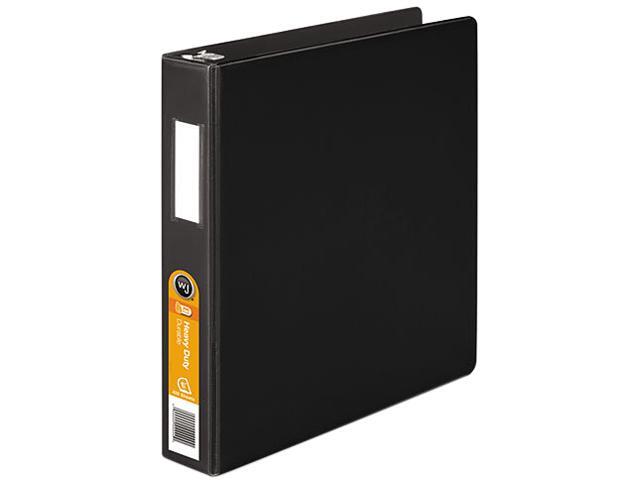Wilson Jones 384-34B Heavy-Duty No-Gap D-Ring Binder With Label Holder ...