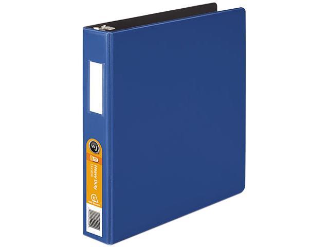 Wilson Jones 384-34BL Heavy-Duty No-Gap D-Ring Binder With Label Holder ...