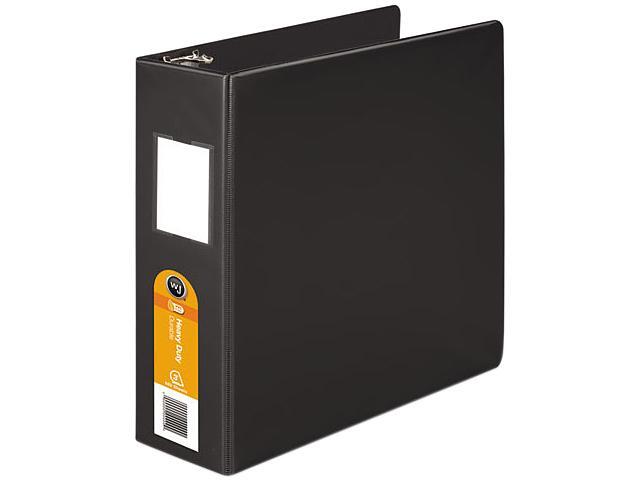 Wilson Jones 384-49B Heavy-Duty No-Gap D-Ring Binder With Label Holder ...