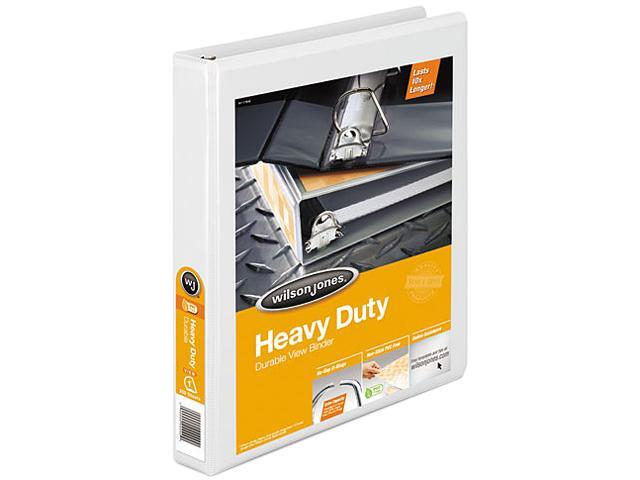 Wilson Jones 385-14W Heavy-Duty D-Ring Vinyl View Binder, 1" Capacity ...