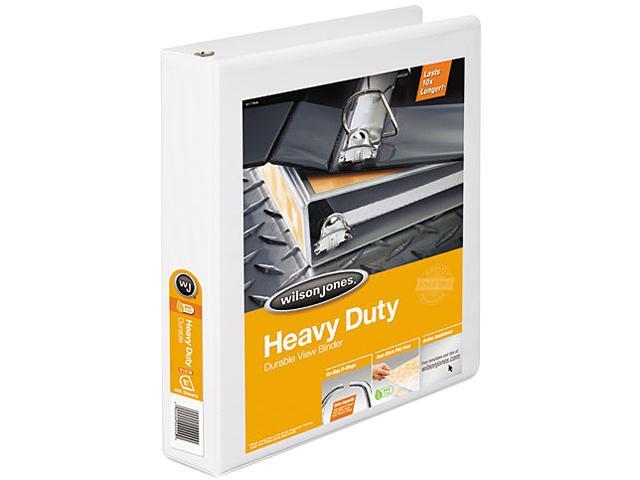 Wilson Jones 385-34W Heavy-Duty D-Ring Vinyl View Binder, 1-1/2 ...