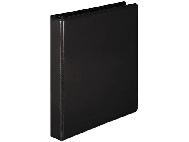 Wilson Jones 386-14B Basic D-Ring Vinyl View Binder, 1" Capacity, Black ...