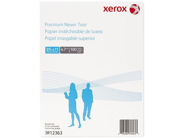 XEROX Polyester Paper, 8-1/2 x 11, White, 100 Sheets per Box - Newegg.com