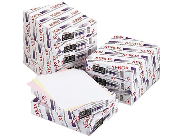 XEROX 3-Part Straight Collated Carbonless Paper, WE/YW/PK, Letter ...