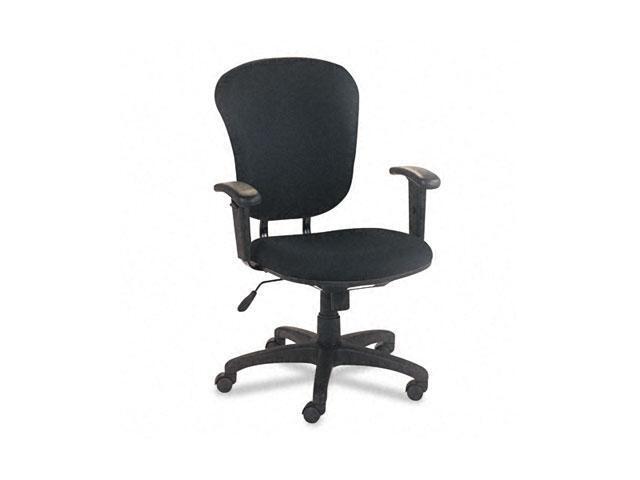 basyx VL620VA10 VL600 Series Mid-Back Swivel/Tilt Task Chair, Black ...