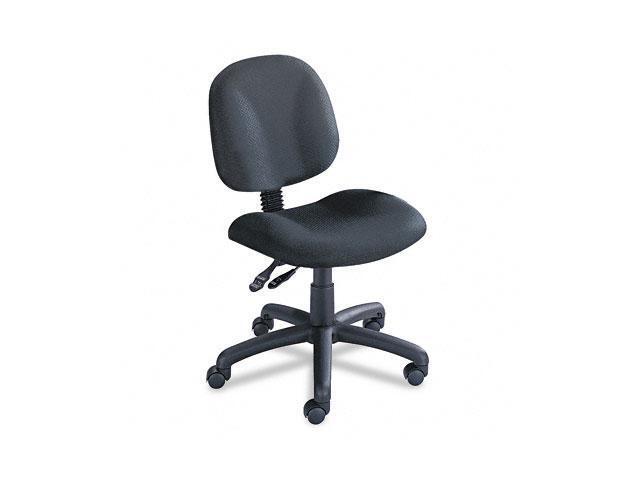 Safco 3455CH Cava Collection Task Chair, Black Frame, Charcoal Fabric ...
