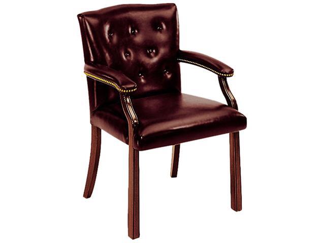 HON 6540 Series Guest Arm Chair, Oxblood Vinyl Upholstery - Newegg.com