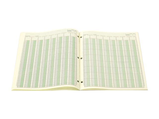 Wilson Jones WG7208A Column Write Pads, 8 1/2" x 11", 41 Lines, 8 ...