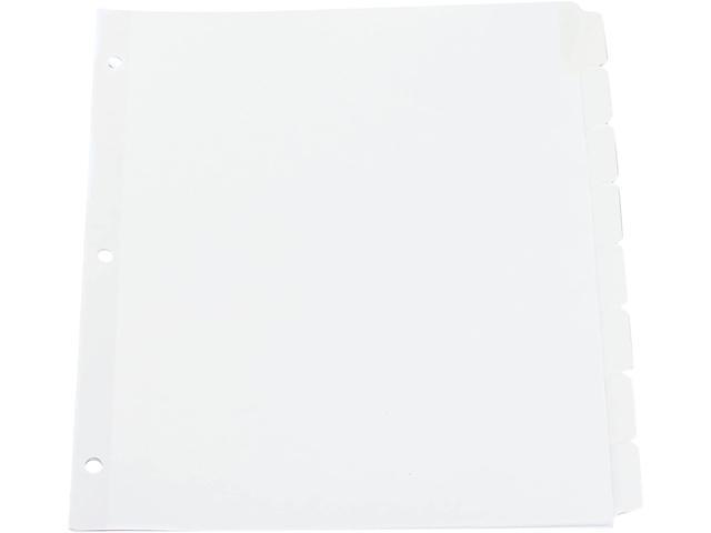 Universal UNV20818 Deluxe Write-On/Erasable Tab Index, 8-Tab, 11 x 8.5 ...