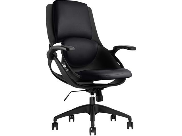 All33 BSBBE50505 BackStrong C1 Task Chair, Black Vinyl, Vegan Leather ...