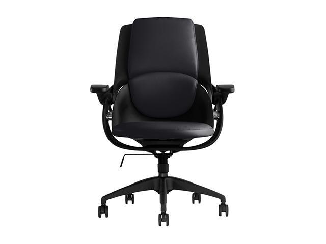 All33 BSBBE50505 BackStrong C1 Task Chair, Black Vinyl, Vegan Leather ...