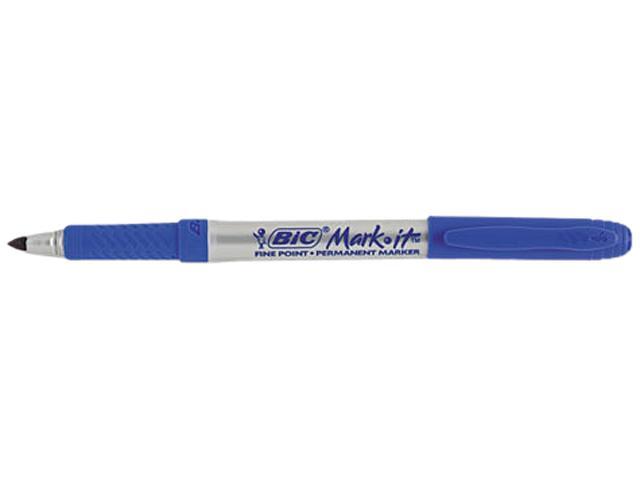 BIC GPM11-BE Mark-It Permanent Markers, Fine Point, Deep Sea Blue ...