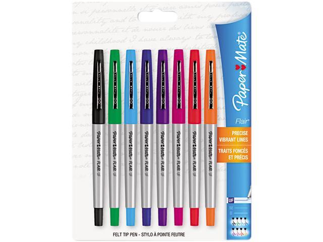Paper Mate 62145 Flair Porous Point Stick Free-Flowing Liquid Pen ...