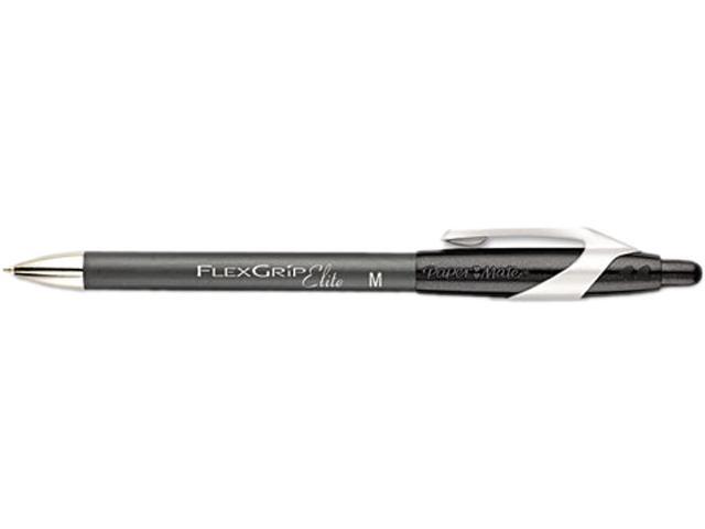 Paper Mate 85580 FlexGrip Elite Ballpoint Retractable Pen, Black Ink ...