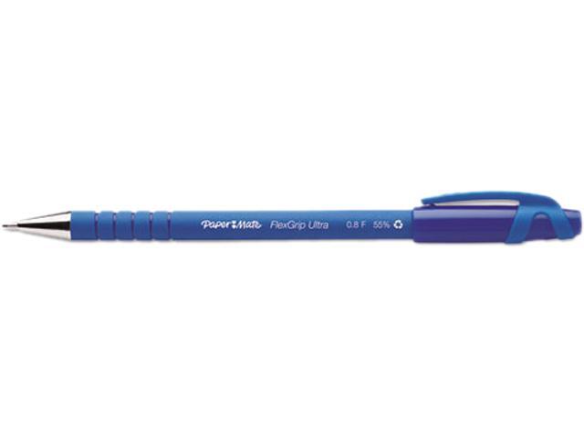 Paper Mate FlexGrip Ultra Stick Ball Pen, Blue Ink, Fine, 0.70 mm ...