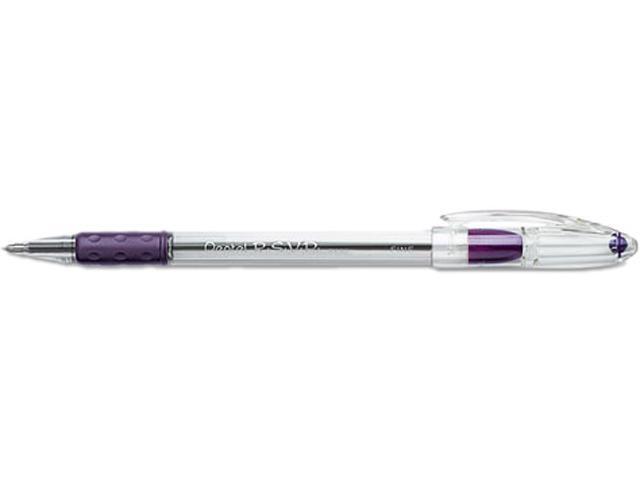 Pentel BK90-V R.S.V.P. Ballpoint Stick Pen, Violet Ink, Fine, Dozen ...